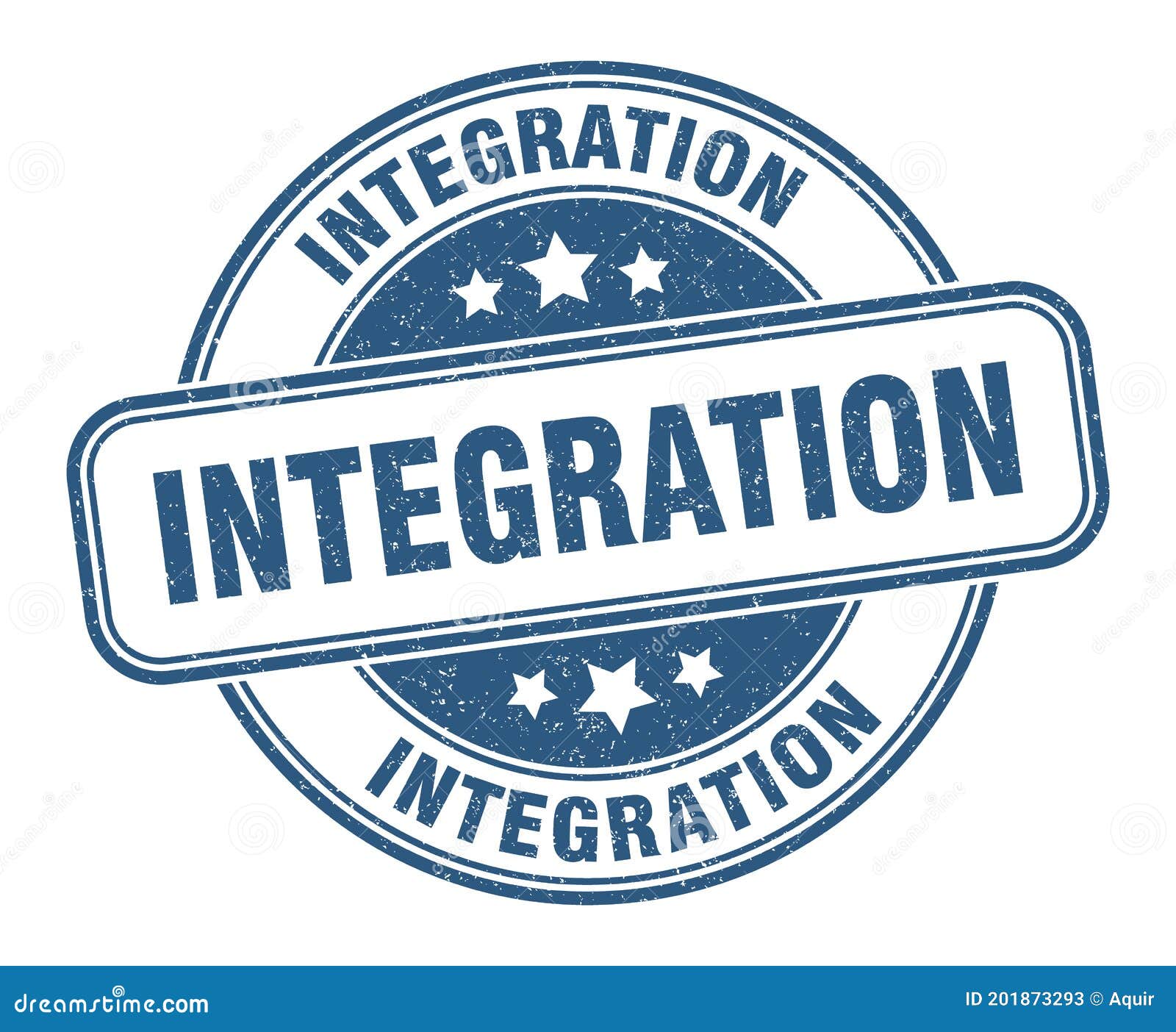 Integration Stamp. Integration Round Grunge Sign Stock Vector ...