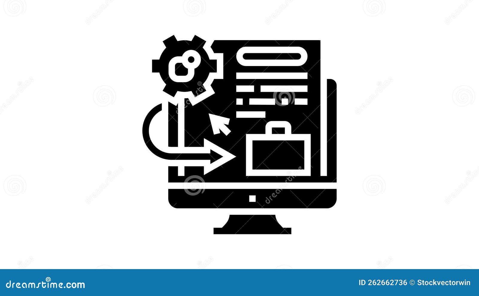 Integration System Glyph Icon Animation Stock Footage - Video of ...