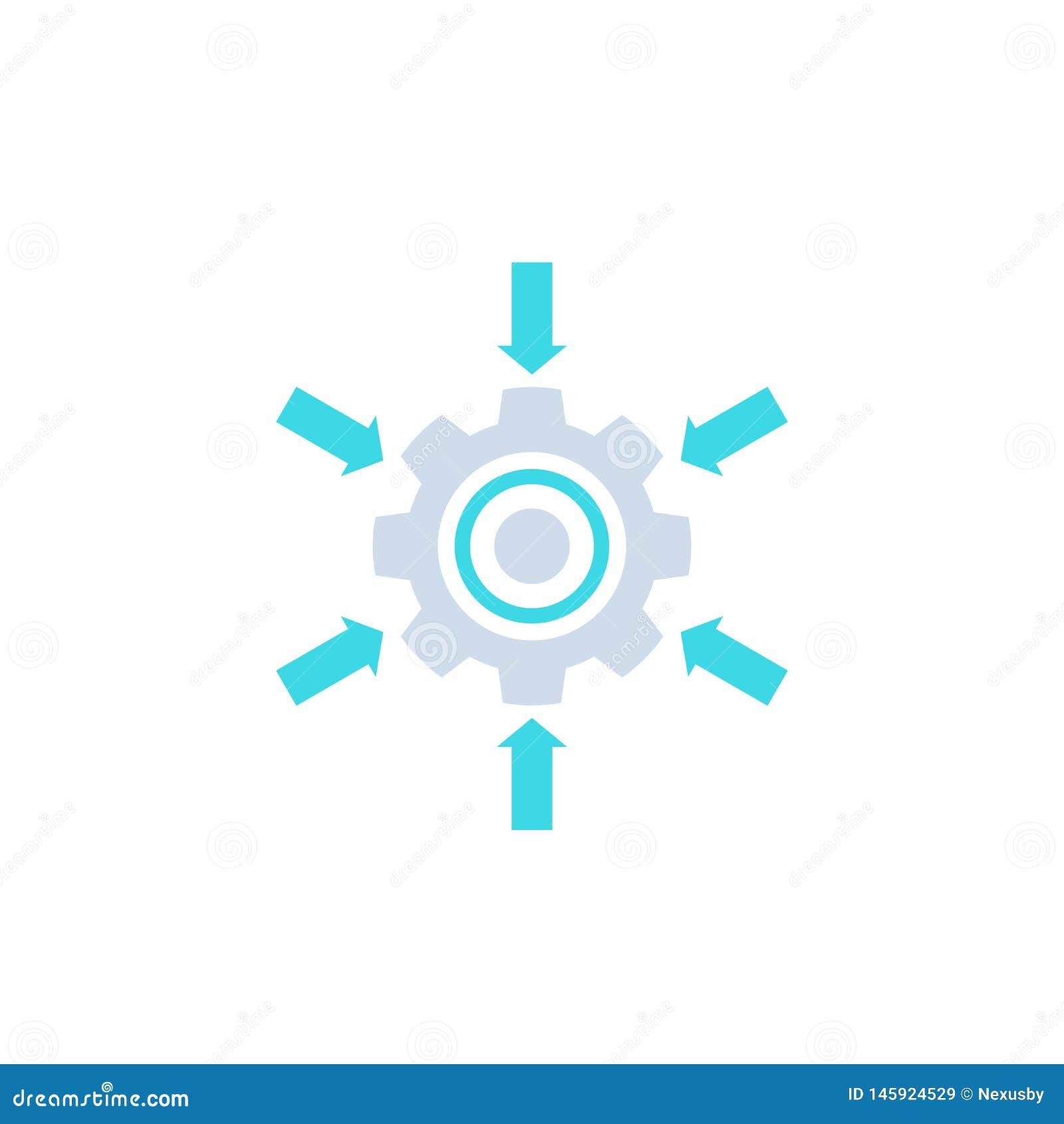 Integration System Icon with Cogwheel and Arrows Stock Vector ... Integration System Icon with Cogwheel and Arrows Stock Vector ...