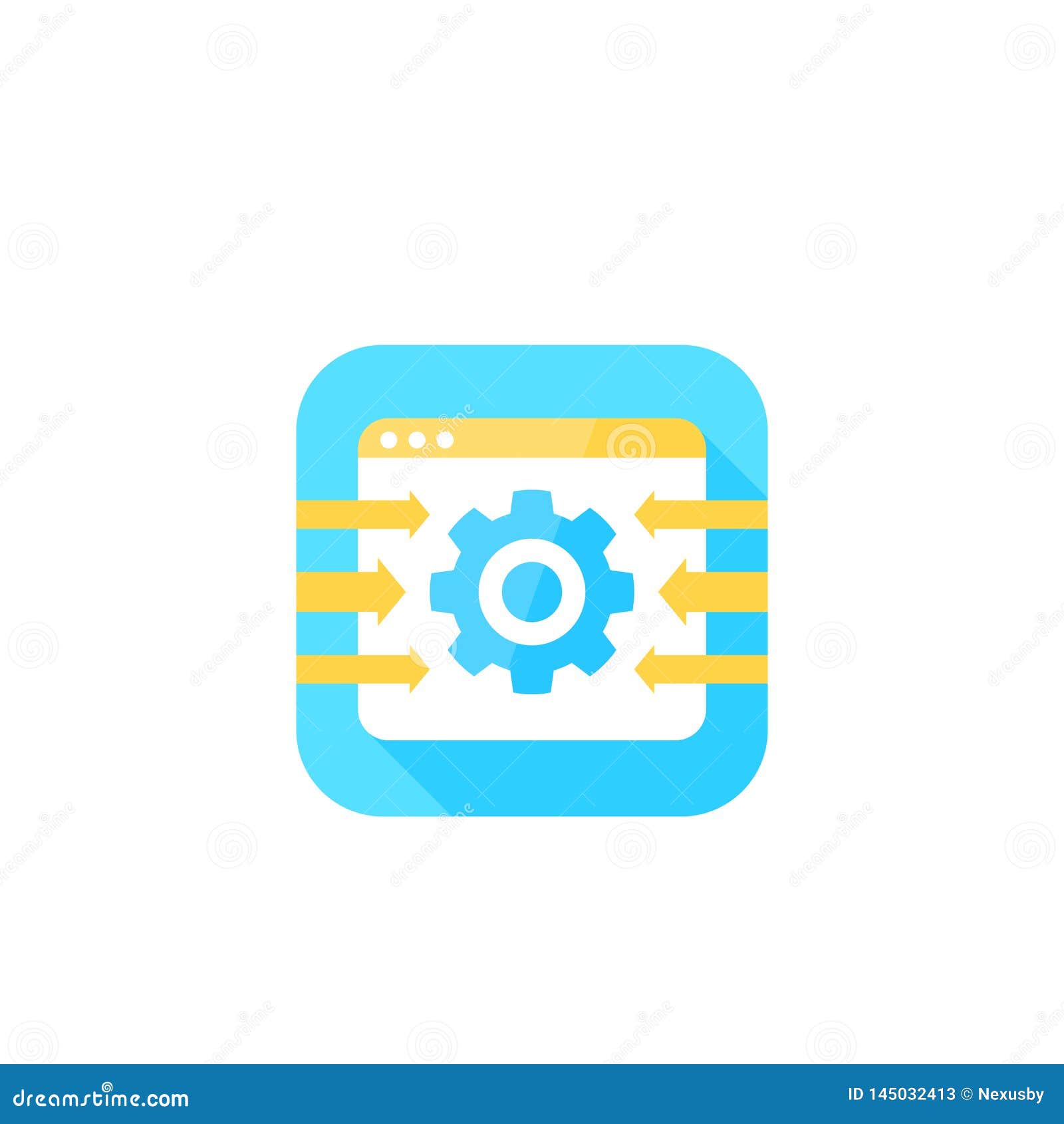 Integration System Icon, Vector Illustration Stock Vector ...