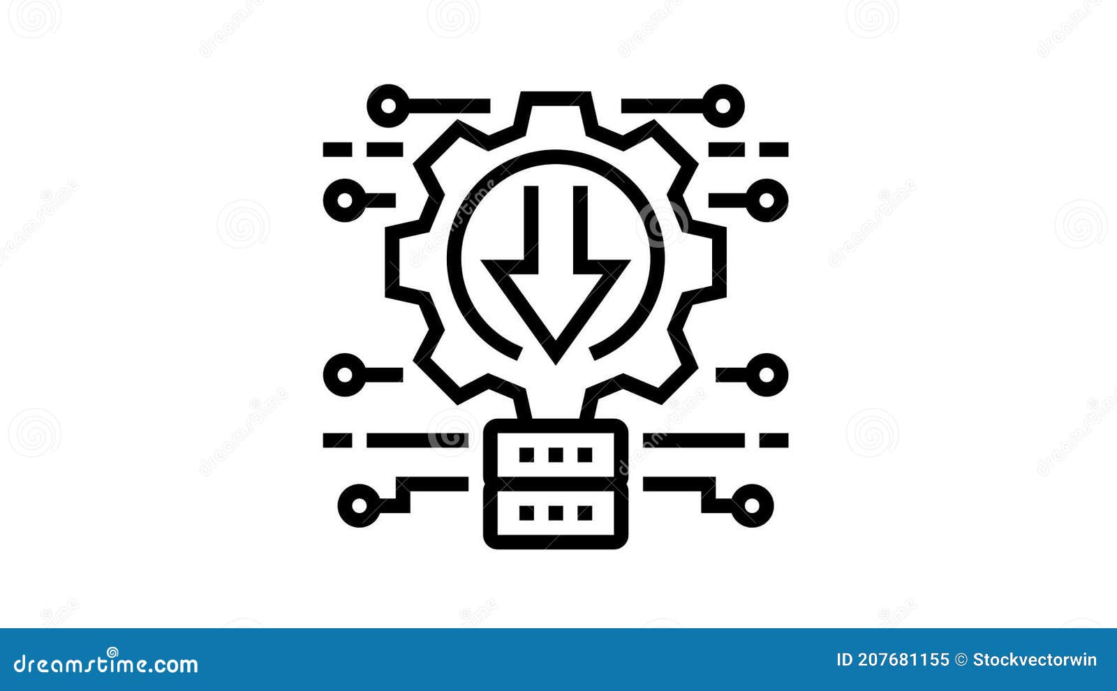 Integration System Line Icon Animation Stock Video - Video of symbol ...