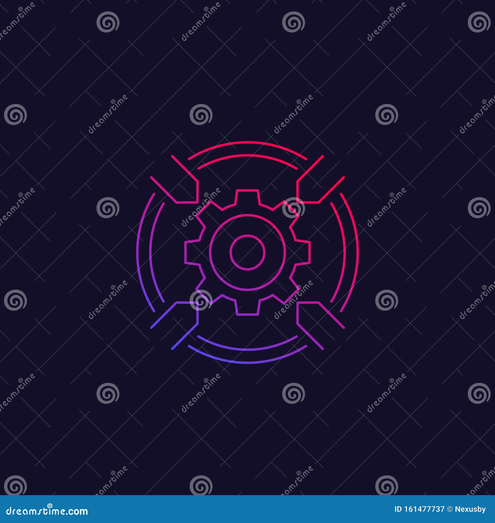 Integration System, Software Icon, Linear Stock Vector - Illustration ...
