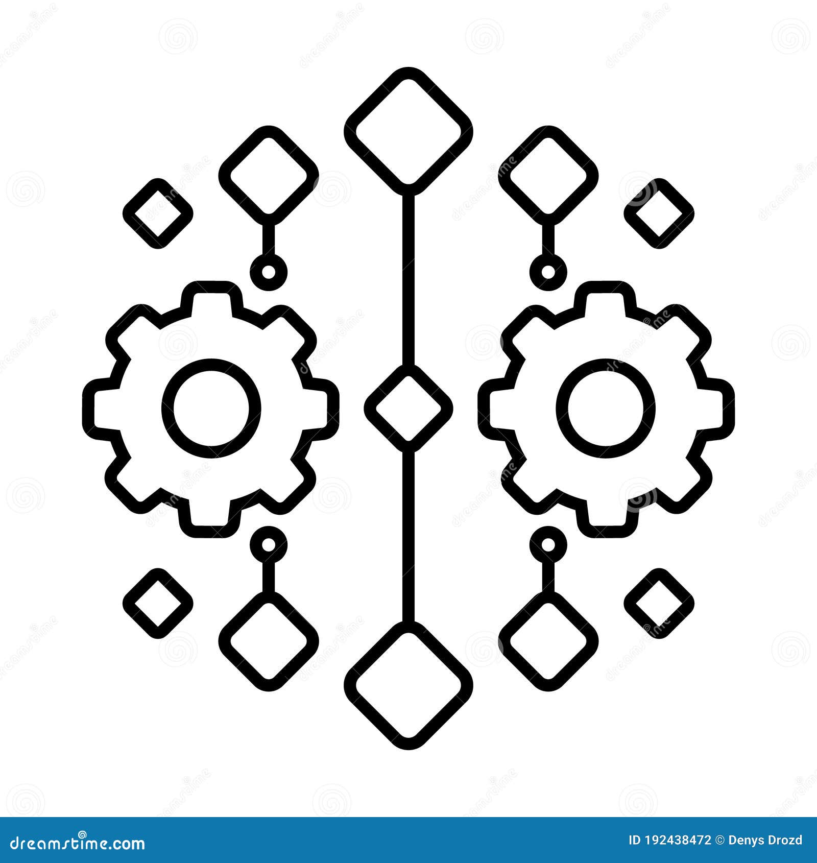 Integration Vector Icon. Automation Concept Illustration Sign. Software ...