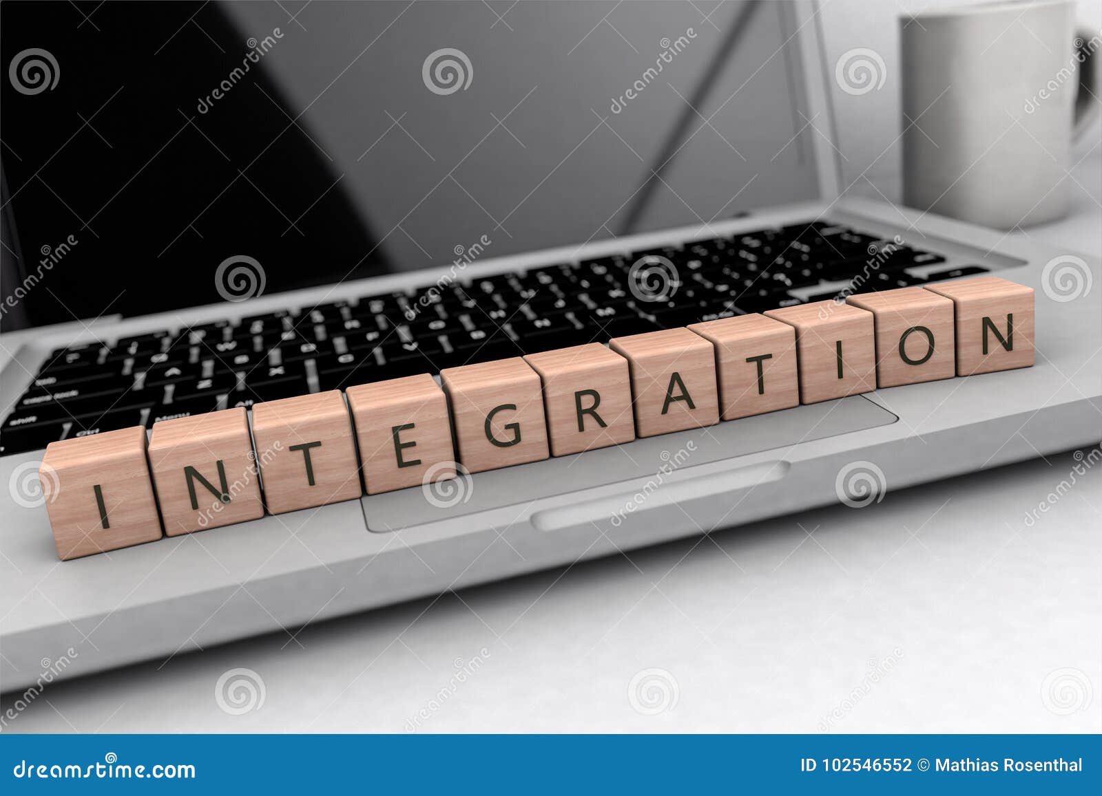 Integration text concept stock illustration. Illustration of data ...