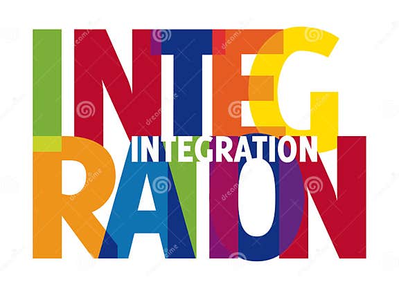 Integration word_gb stock illustration. Illustration of concept - 60459633