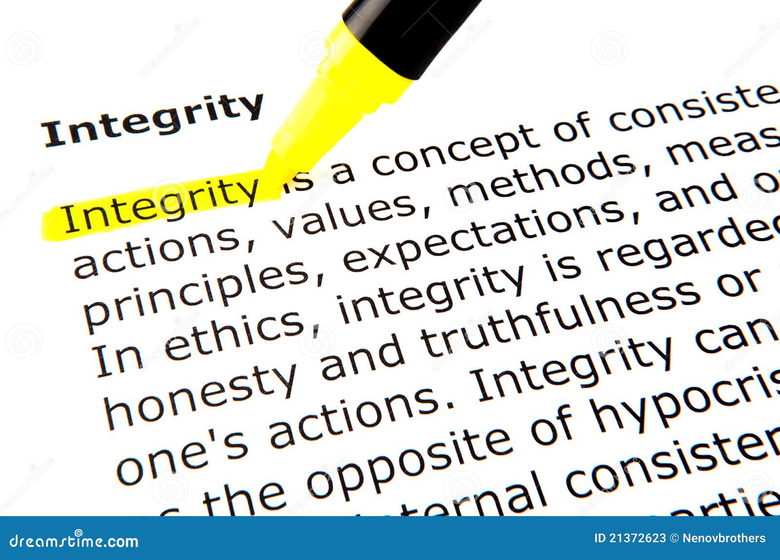 Integrity stock image. Image of text, paper, textbook - 21372623