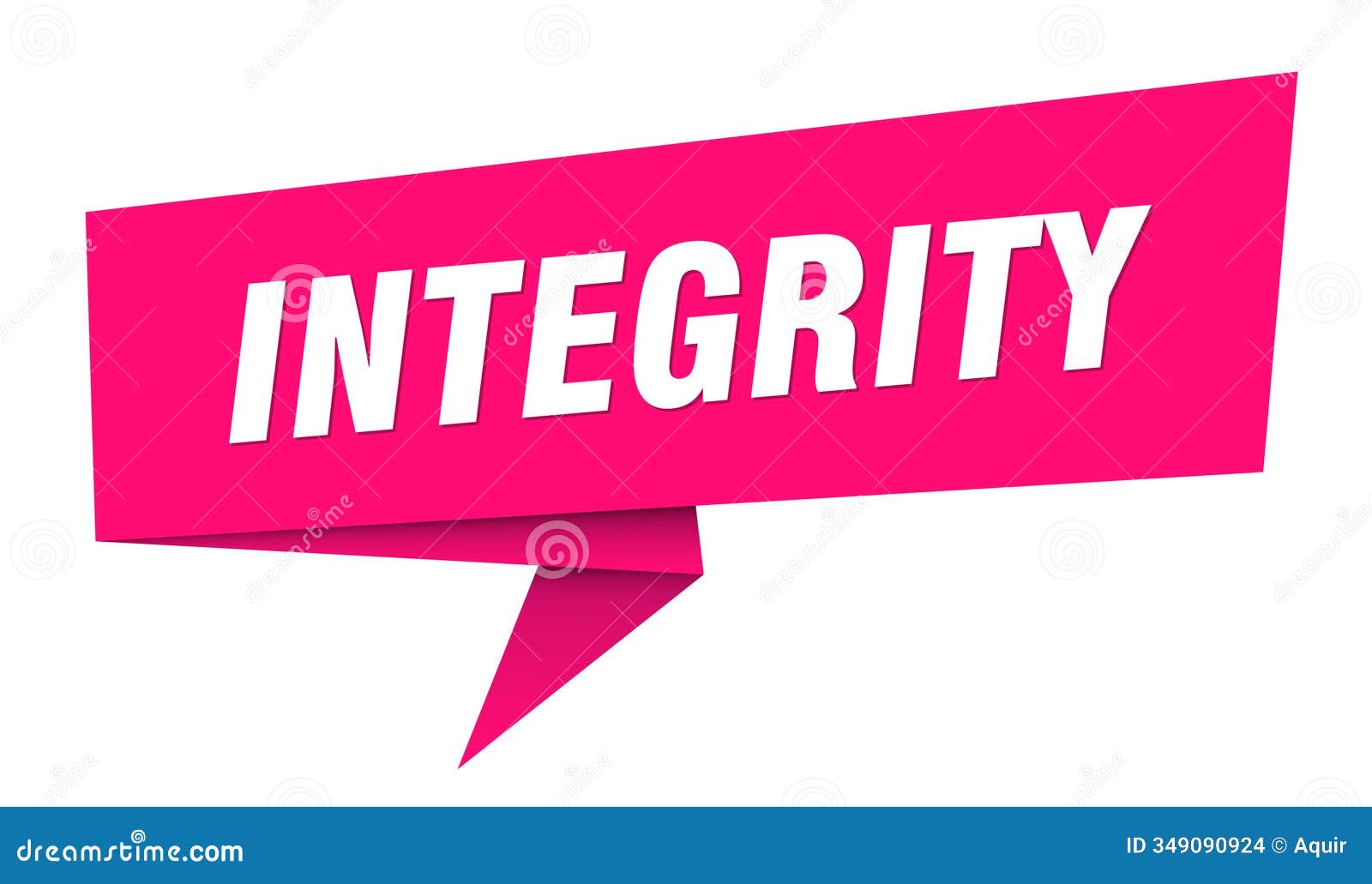 Integrity Banner. Integrity Speech Bubble, Label, Sticker, Sign ...