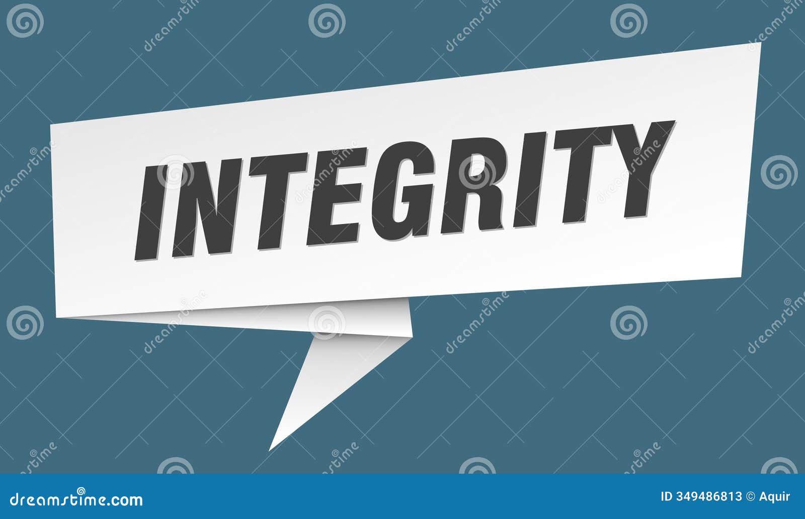 Integrity Banner. Integrity Speech Bubble, Label, Sticker, Sign ...