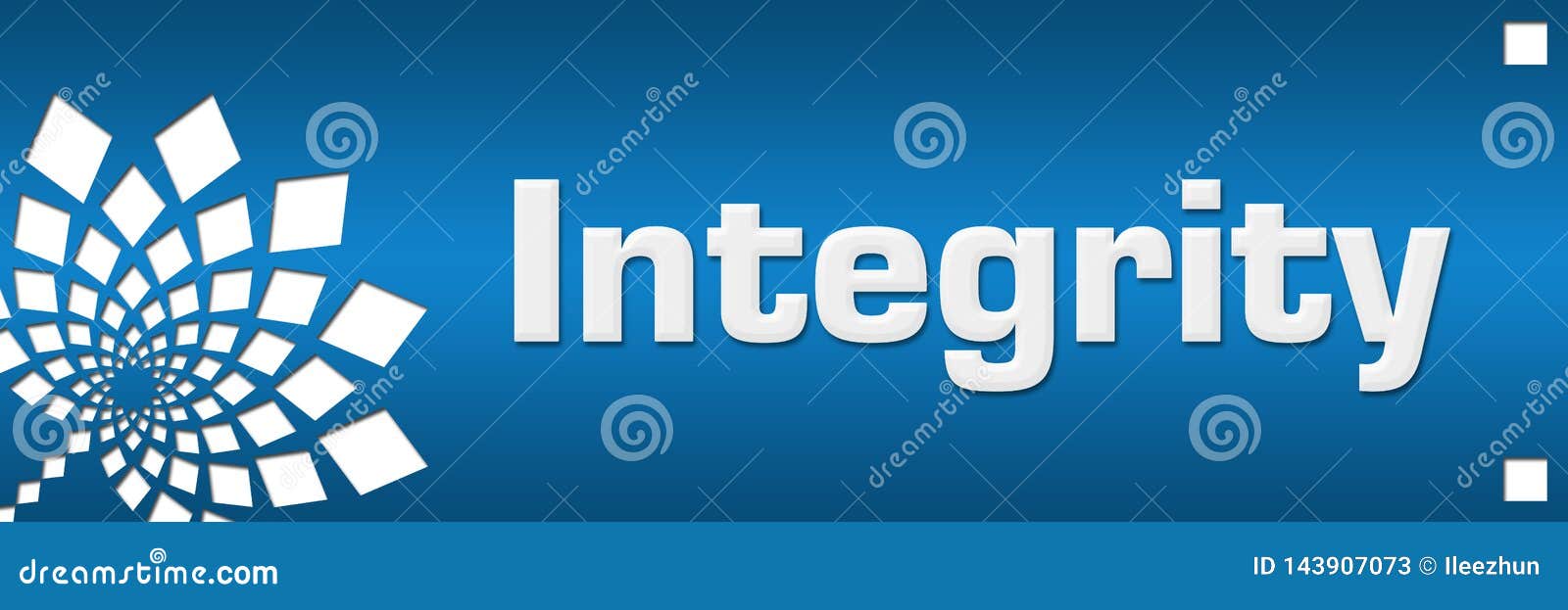 Integrity Blue Abstract Floral Left Stock Illustration - Illustration ...