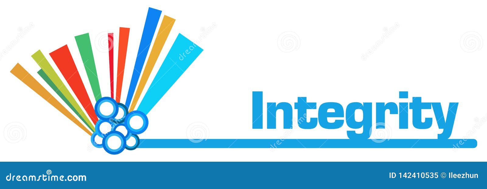 Integrity Colorful Graphical Bar Stock Illustration - Illustration of ...