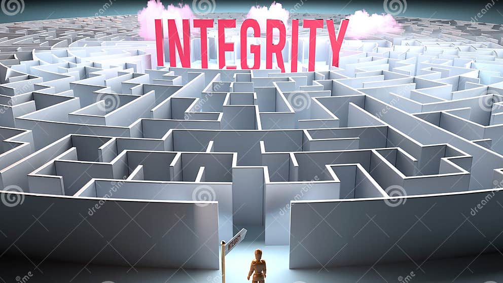 Integrity and a Complicated Path To it Stock Illustration ...