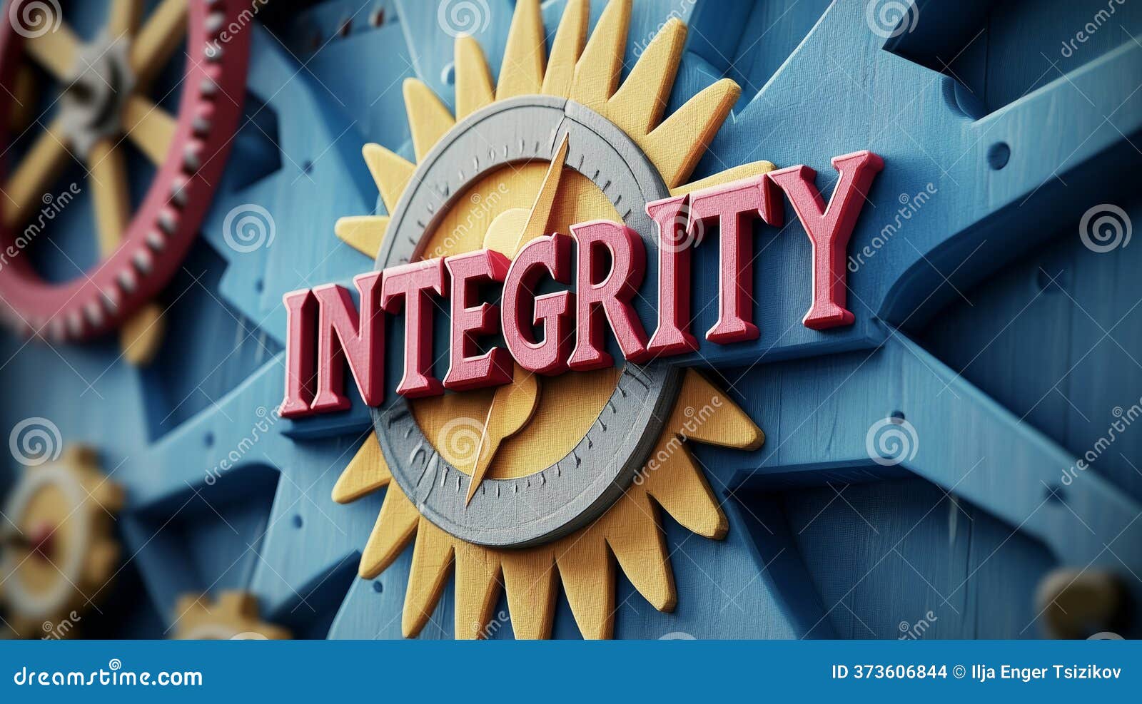 Integrity - Gears Concept - 3D Illustration | CartoonDealer.com #248888541