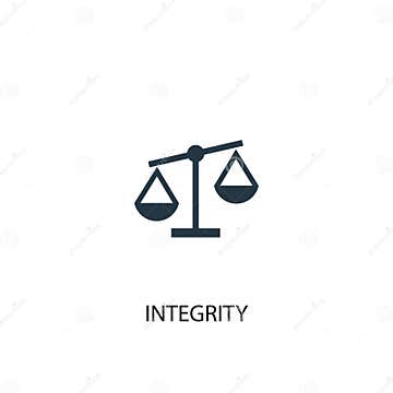 Integrity Icon. Simple Element Stock Vector - Illustration of integrity ...