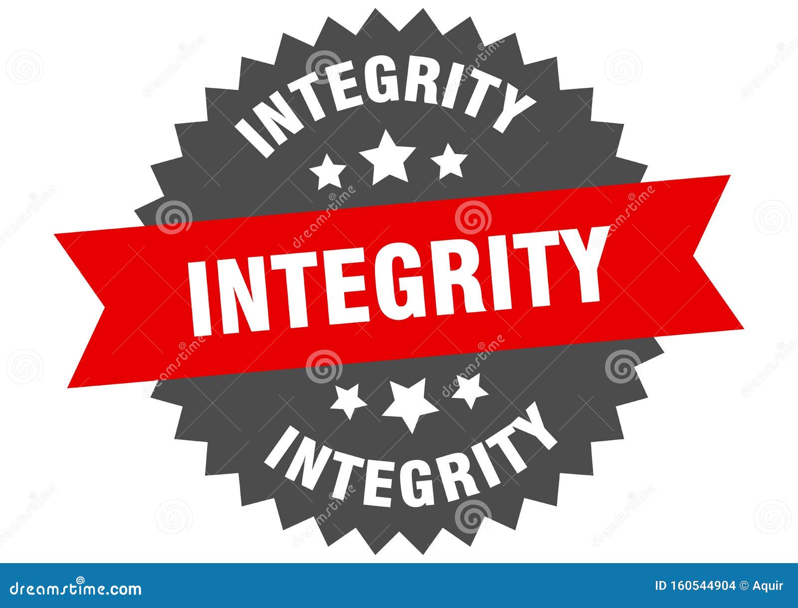 Integrity stock vector. Illustration of black, vignette - 160544904