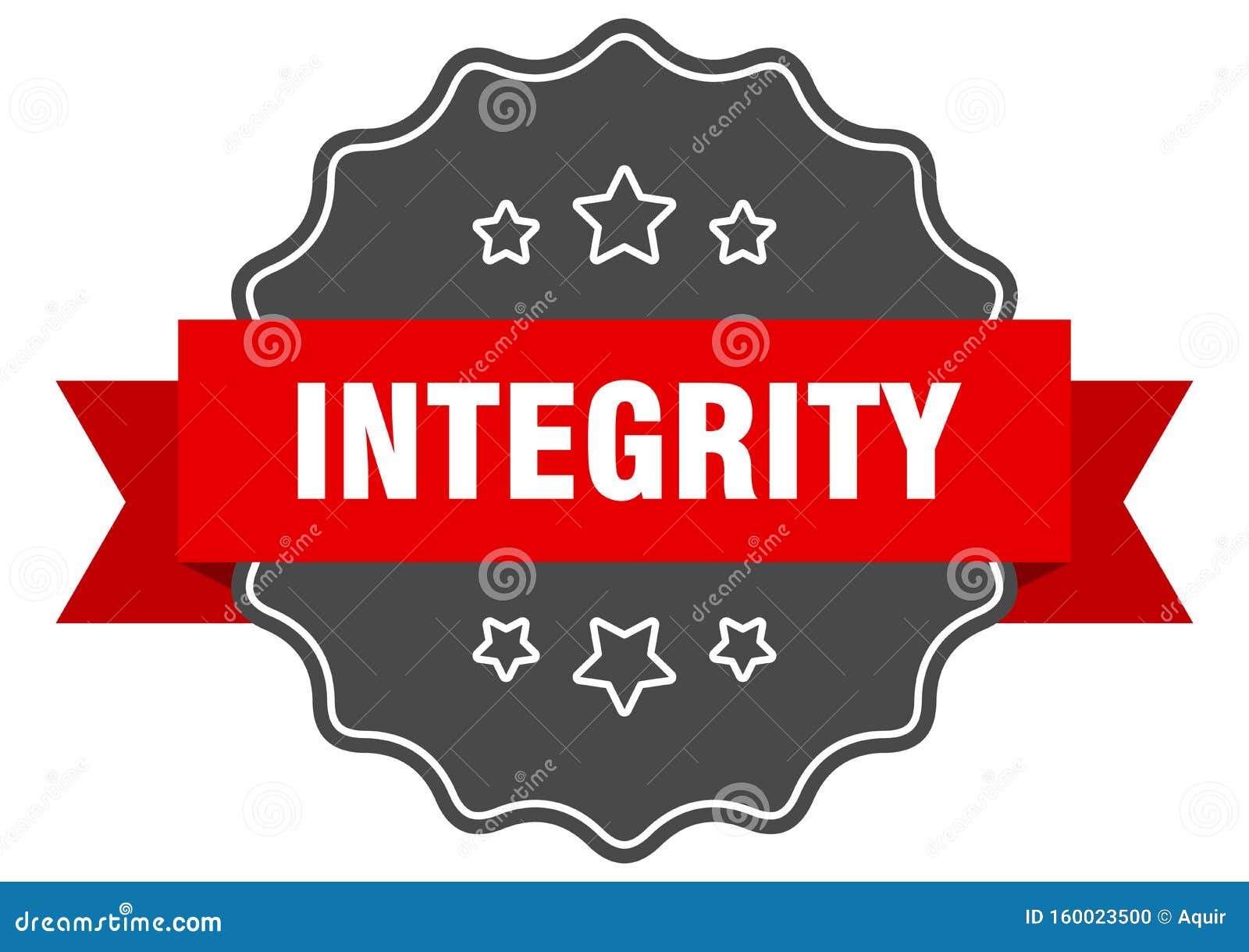 Integrity label stock vector. Illustration of white - 160023500