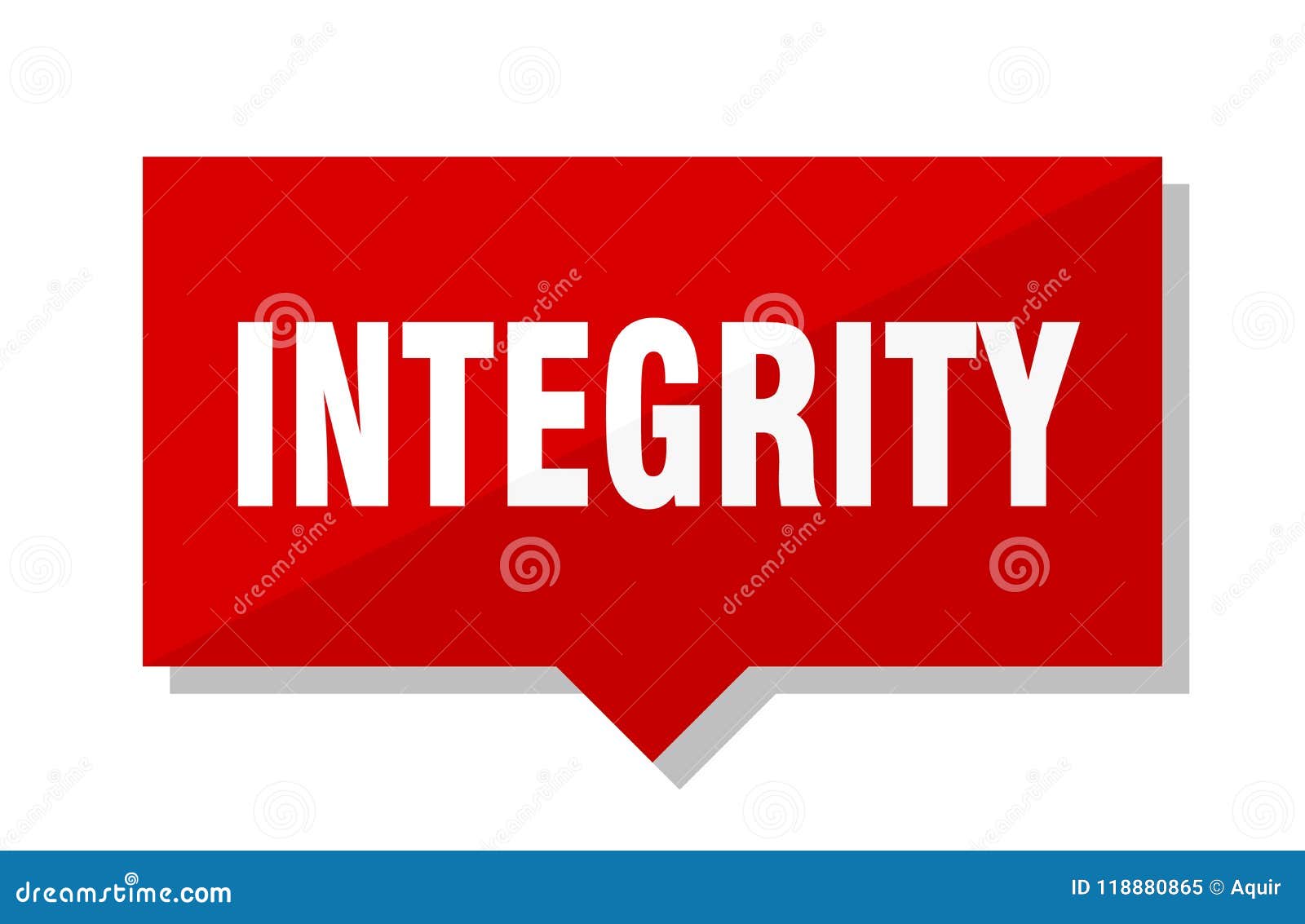 Integrity price tag stock vector. Illustration of bubble - 118880865