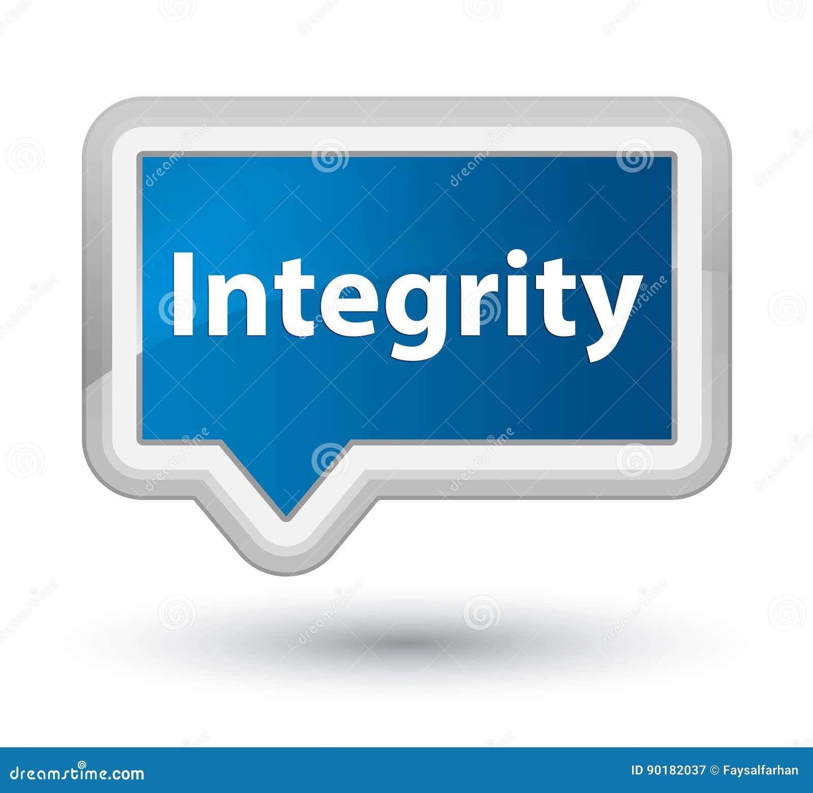 Integrity Prime Blue Banner Button Stock Illustration - Illustration of ...