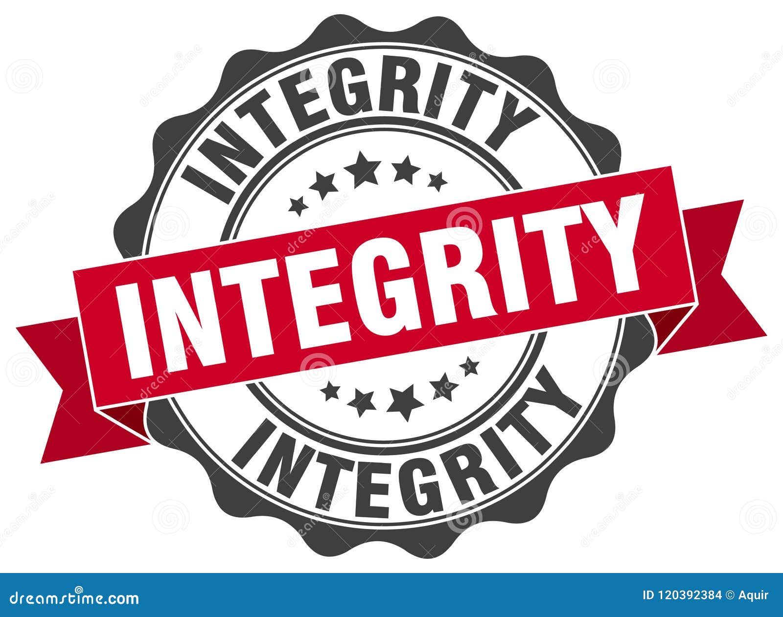 Integrity seal. stamp stock vector. Illustration of white - 120392384