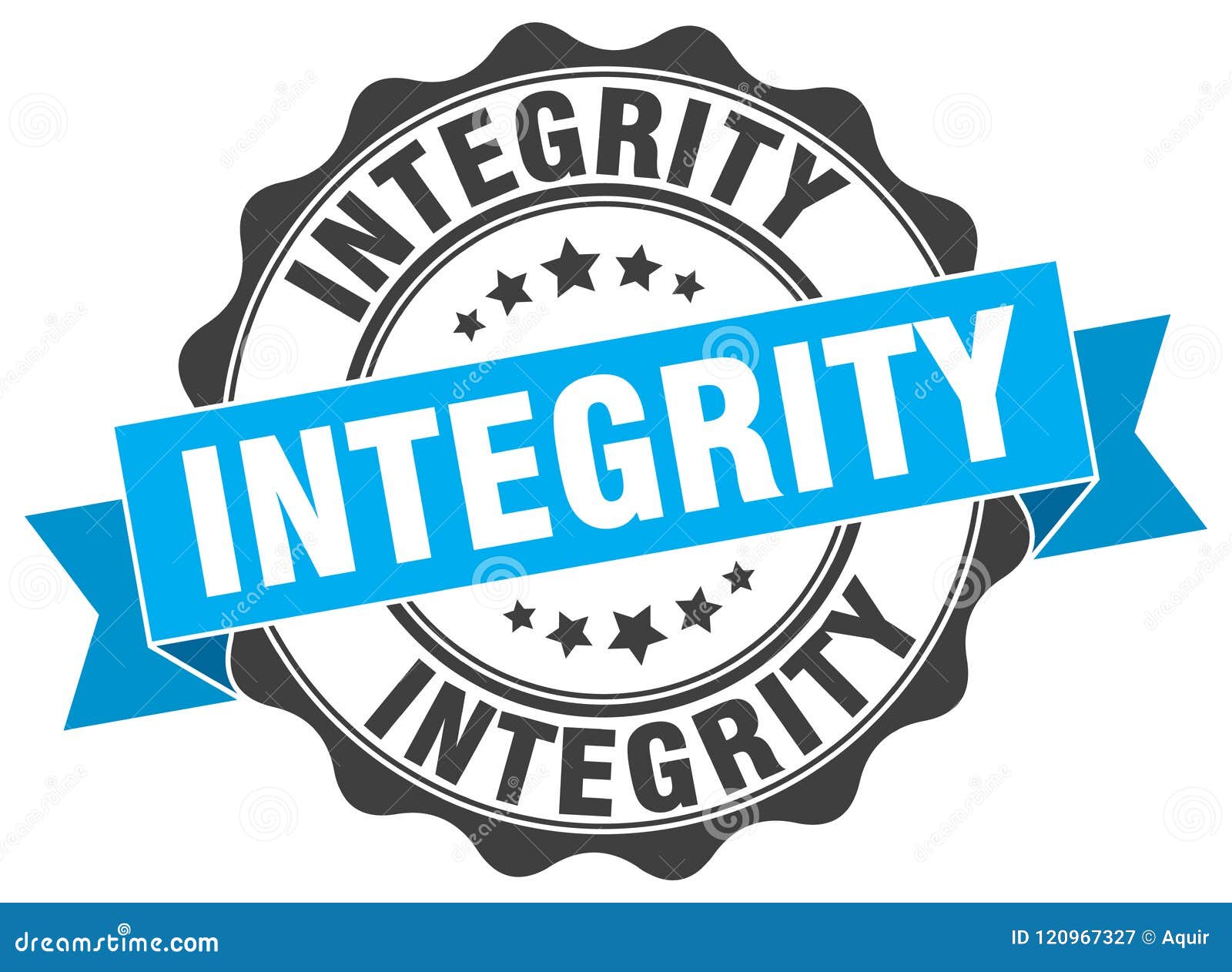 Integrity seal. stamp stock vector. Illustration of banner - 120967327