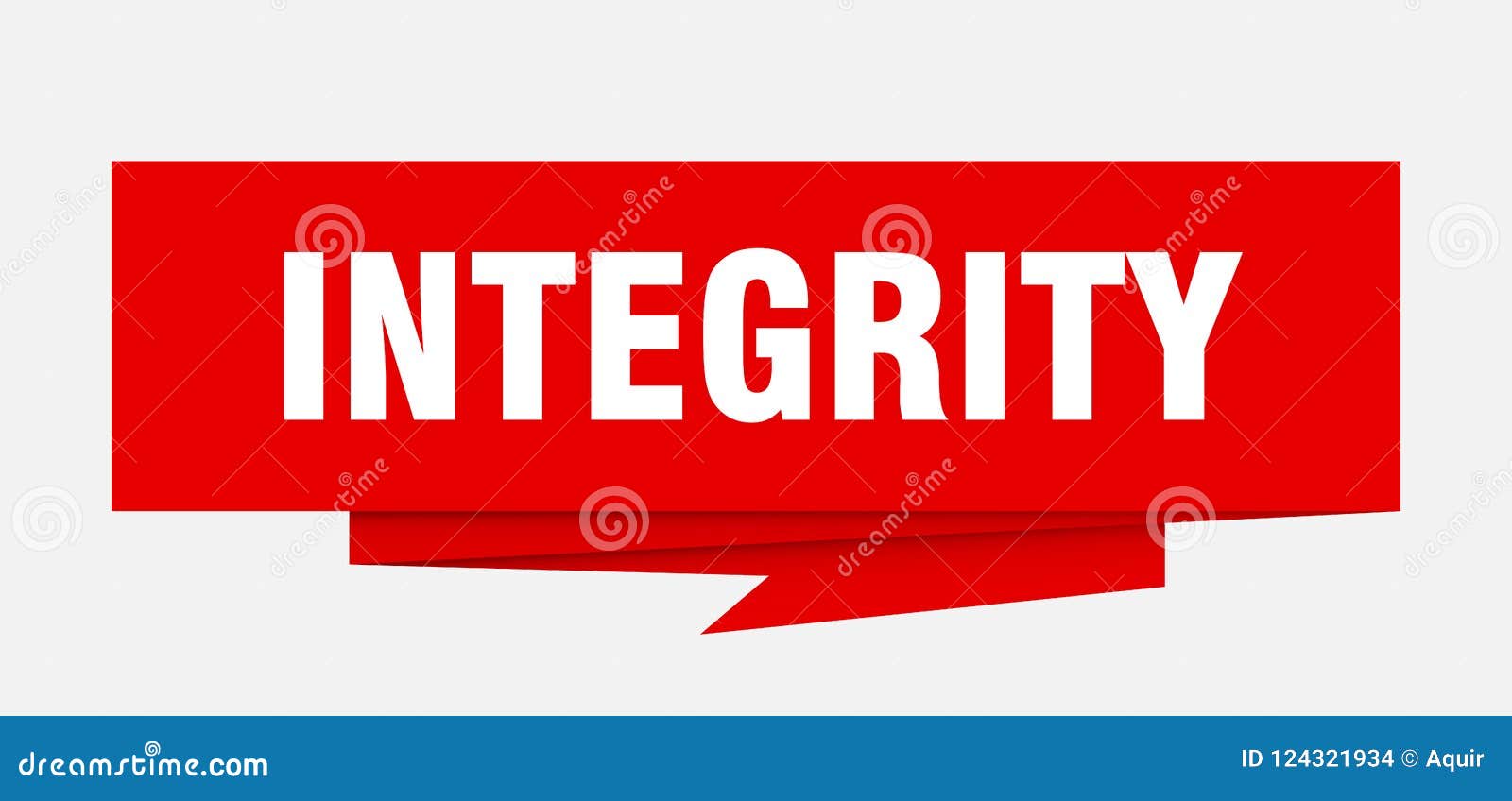 Integrity stock vector. Illustration of vector, design - 124321934