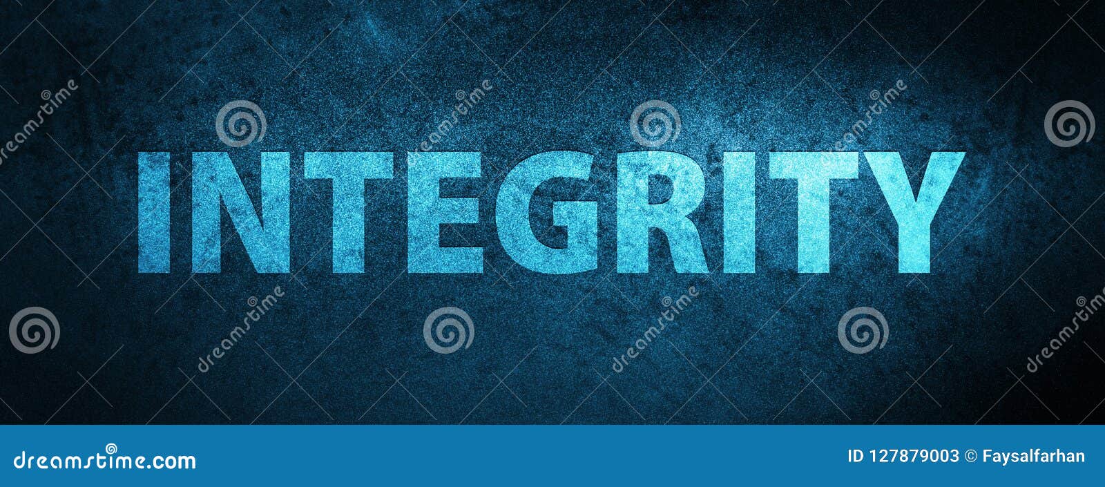 Integrity Special Blue Banner Background Stock Illustration ...