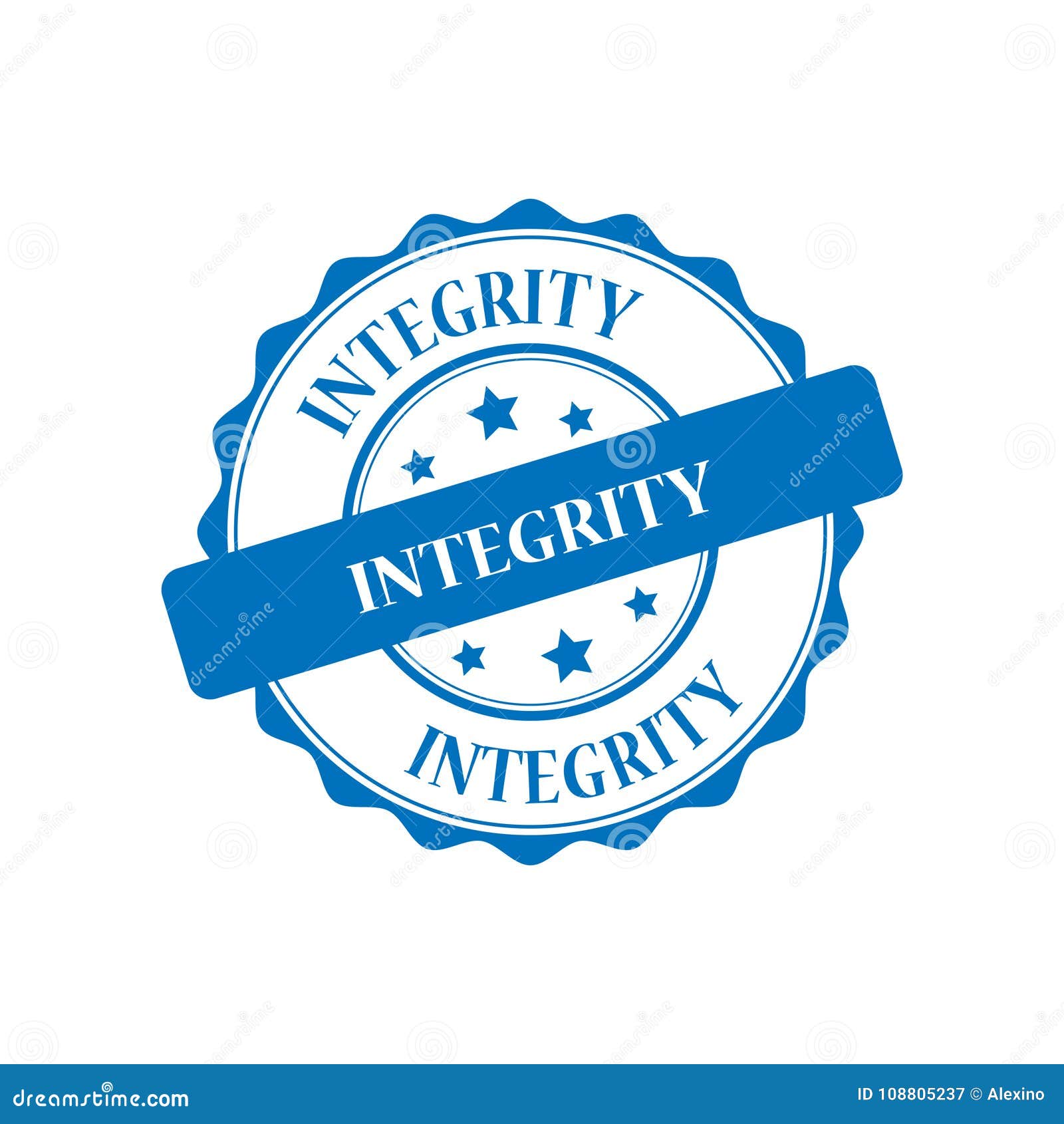 Integrity Stamp Illustration Stock Vector - Illustration of icon, seal ...