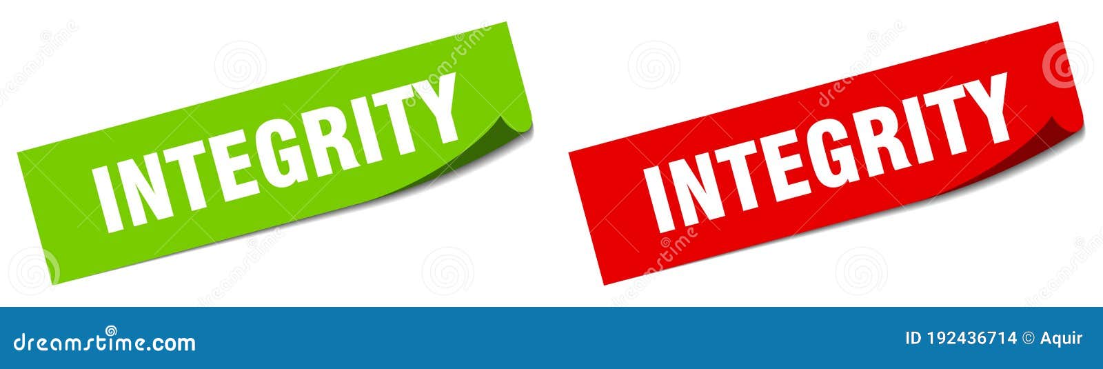 Integrity Sticker. Integrity Sign Set Stock Vector - Illustration of ...
