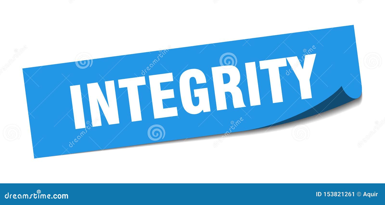 Integrity sticker. stock vector. Illustration of integrity - 153821261