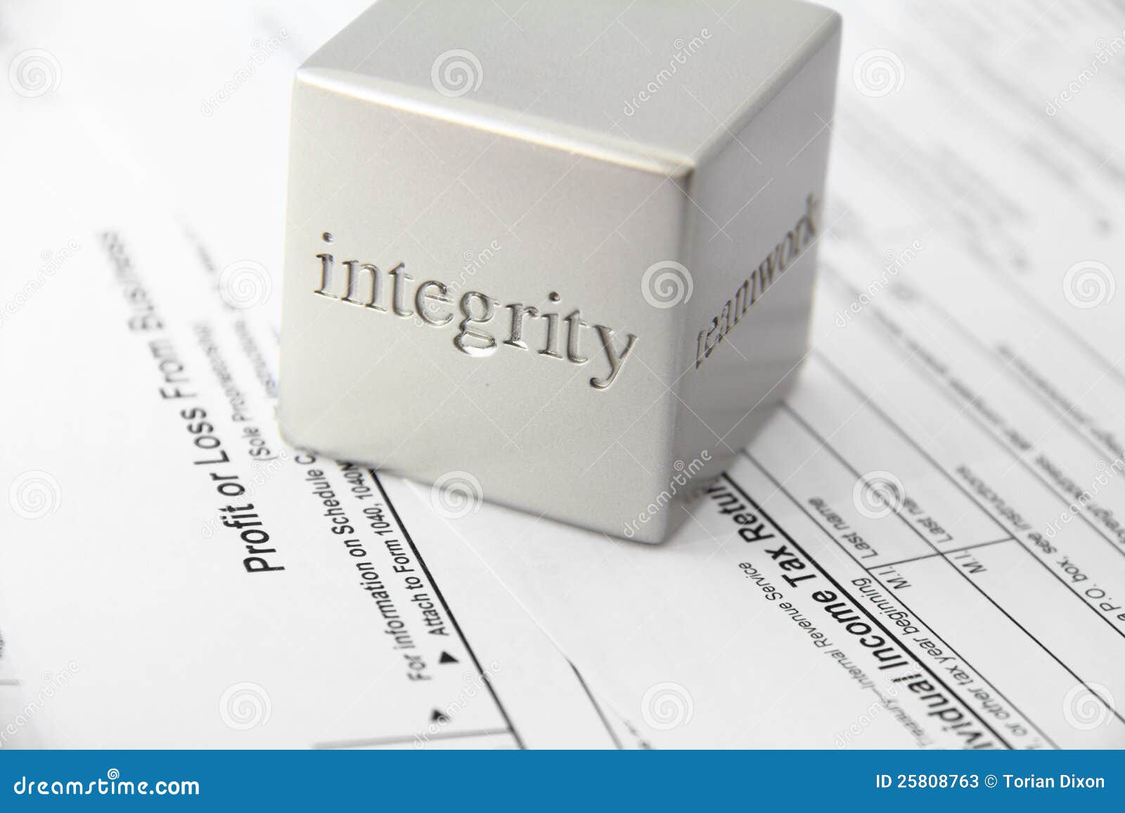 Integrity with Tax Preparation Stock Image - Image of concept, honesty ...