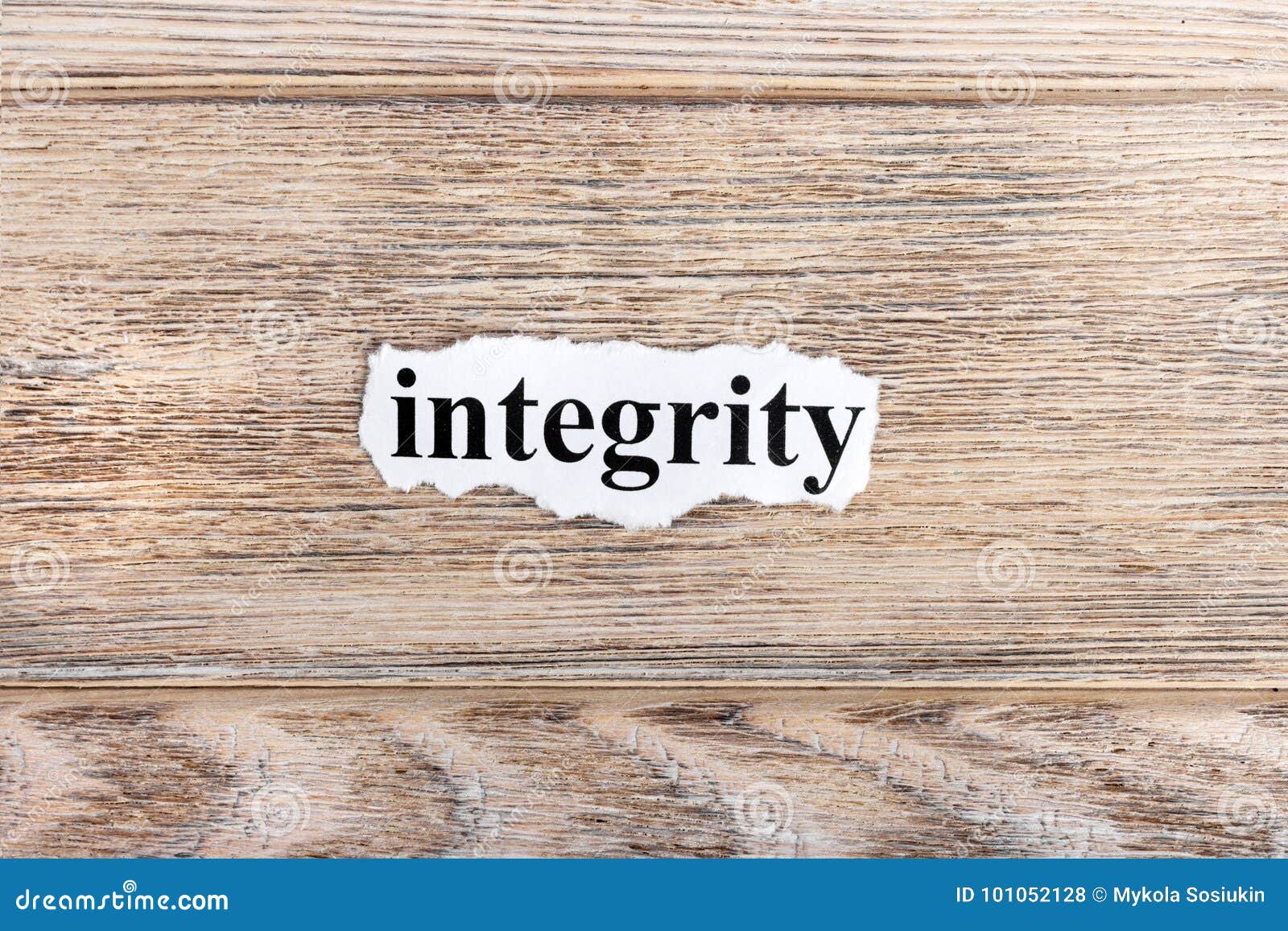 Integrity Text on Paper. Word Integrity on Torn Paper Stock Photo ...