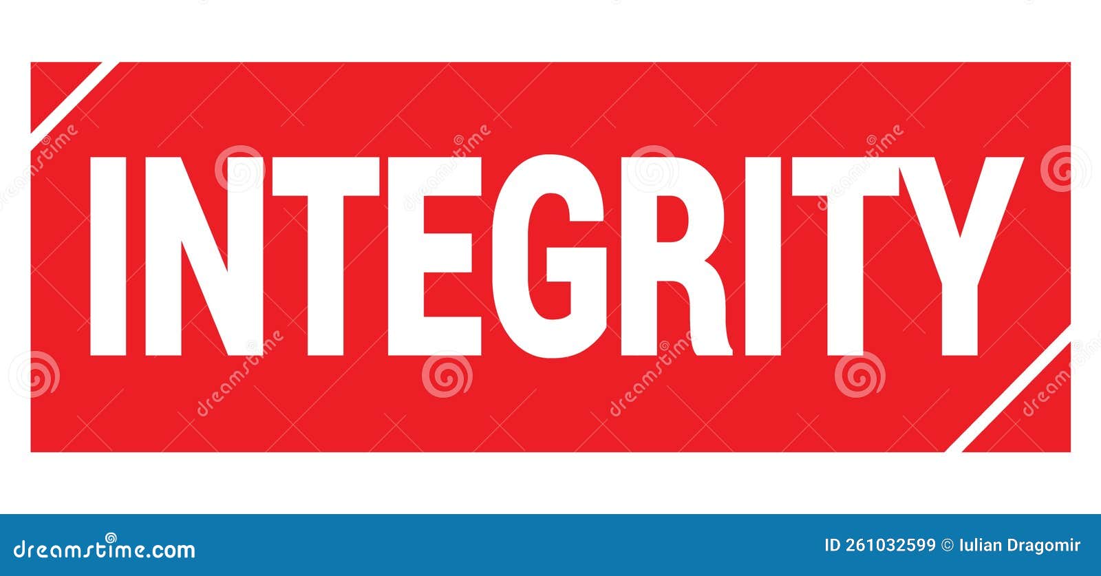 INTEGRITY Text Written on Red Stamp Sign Stock Illustration ...
