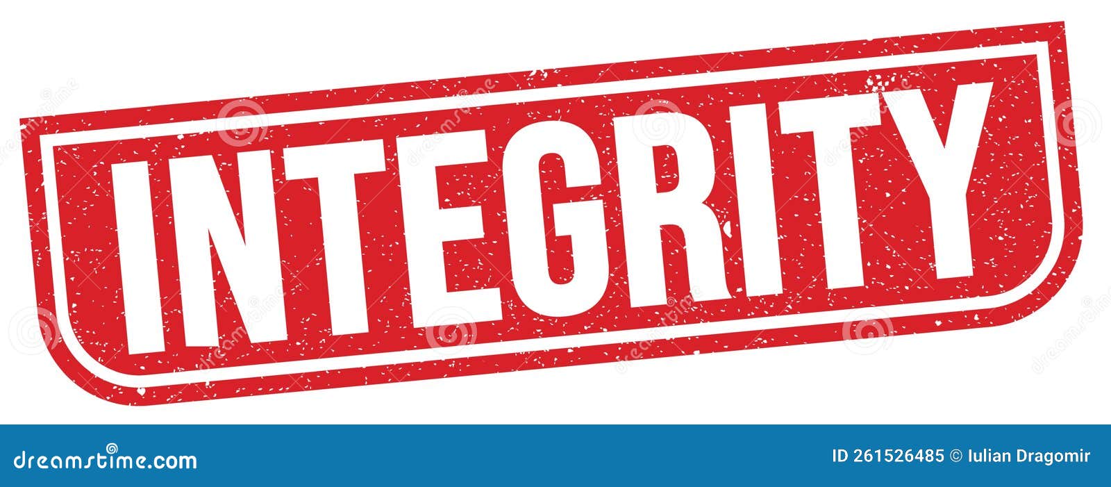 INTEGRITY Text Written on Red Stamp Sign Stock Illustration ...