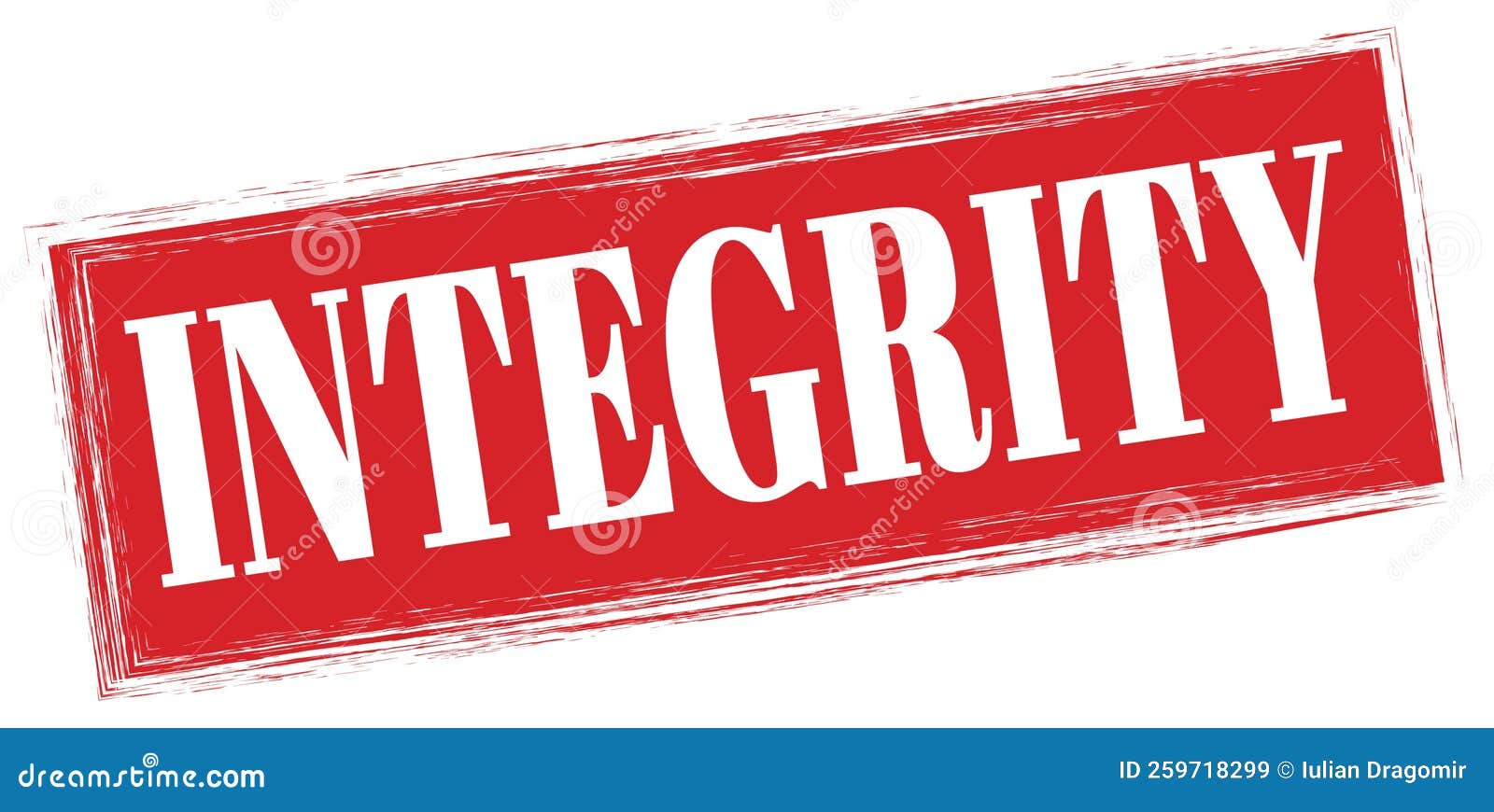 INTEGRITY Text Written on Red Stamp Sign Stock Illustration ...