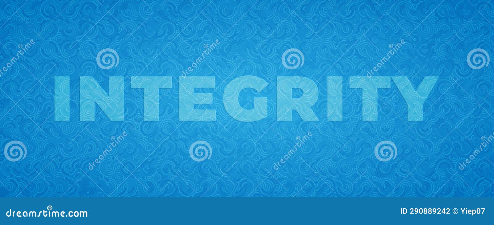 Integrity Text on Yellow Background, Concept Stock Illustration ...