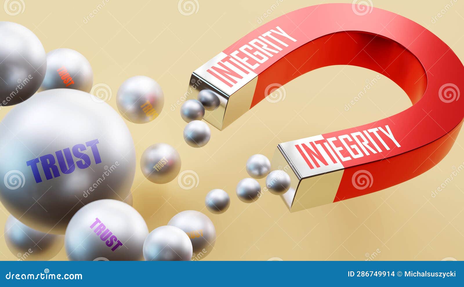 Integrity Which Brings Trust. a Magnet Metaphor in Which Integrity ...