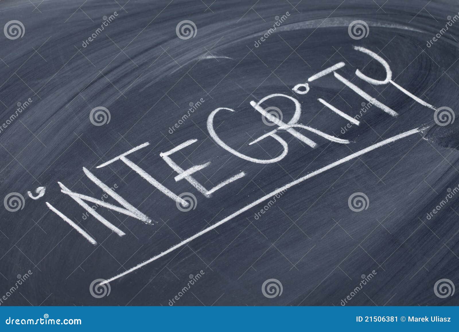 Integrity Word on Blackboard Stock Image - Image of blackboard, honesty ...