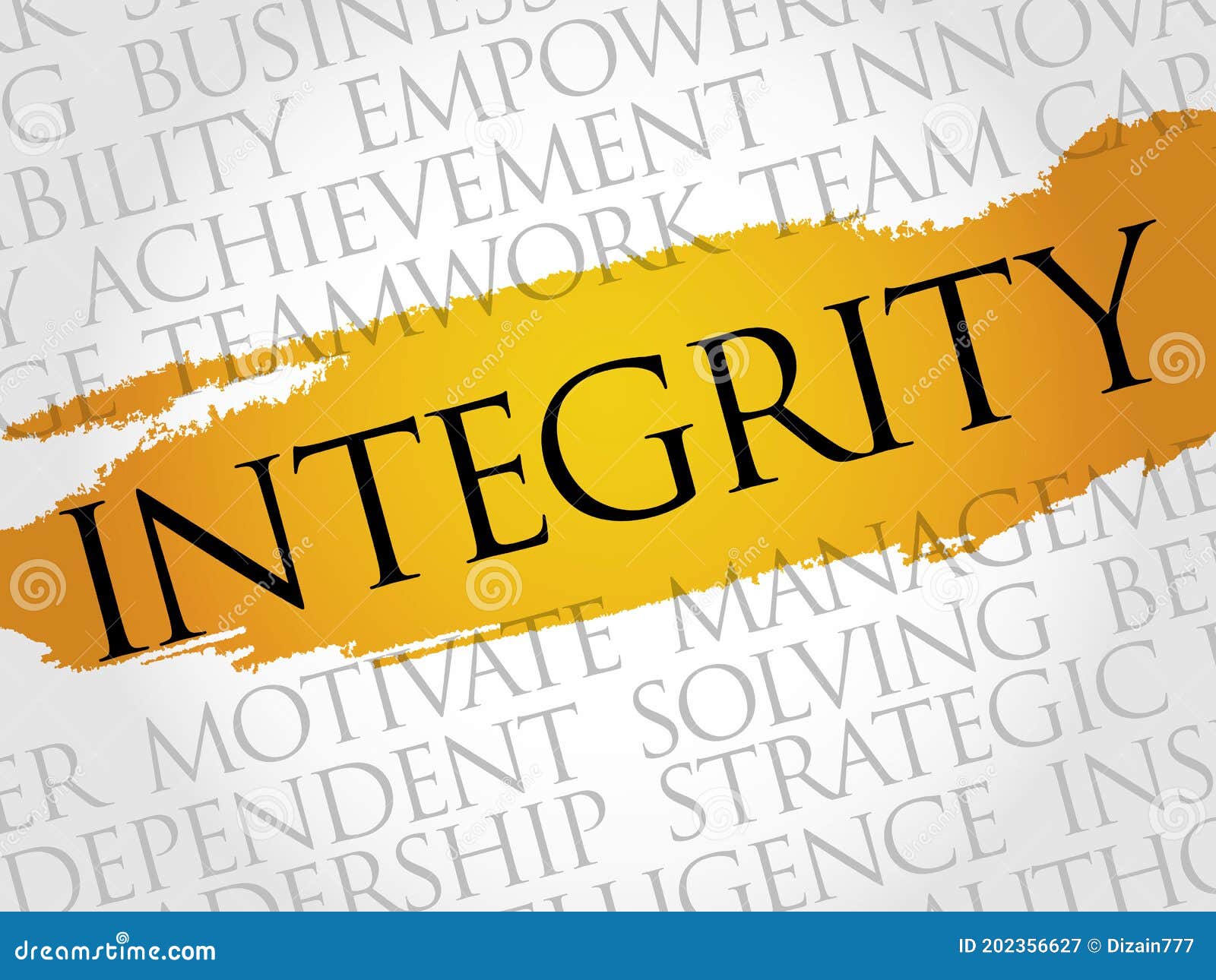 Integrity word cloud stock illustration. Illustration of decision ...
