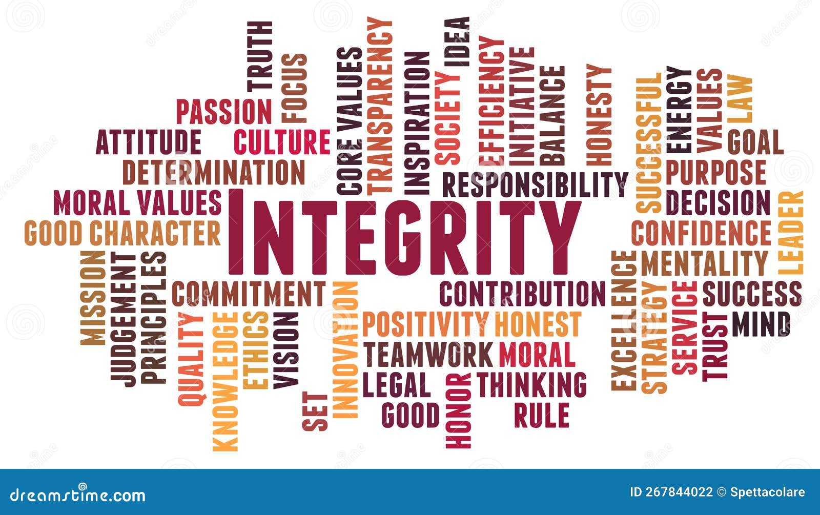 Integrity Word Cloud Concept Stock Illustration - Illustration of ...