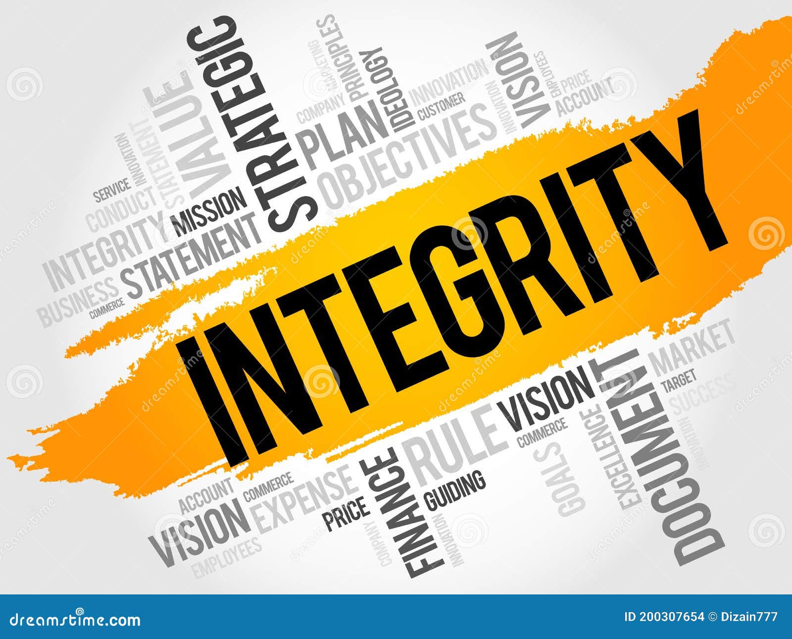 Integrity word cloud stock illustration. Illustration of function ...