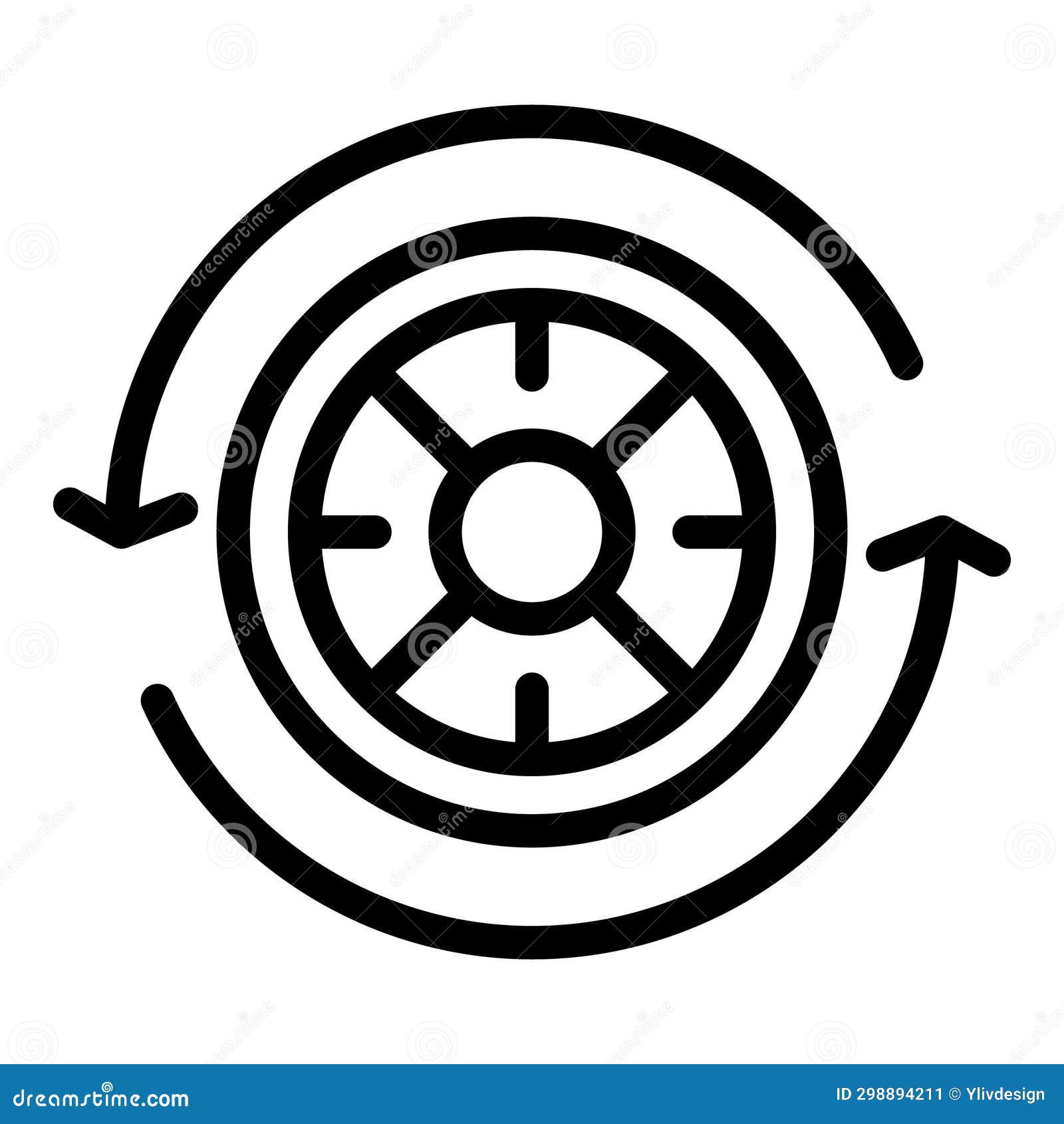 Integrity Work Icon Outline Vector. Balance Scale Stock Illustration ...