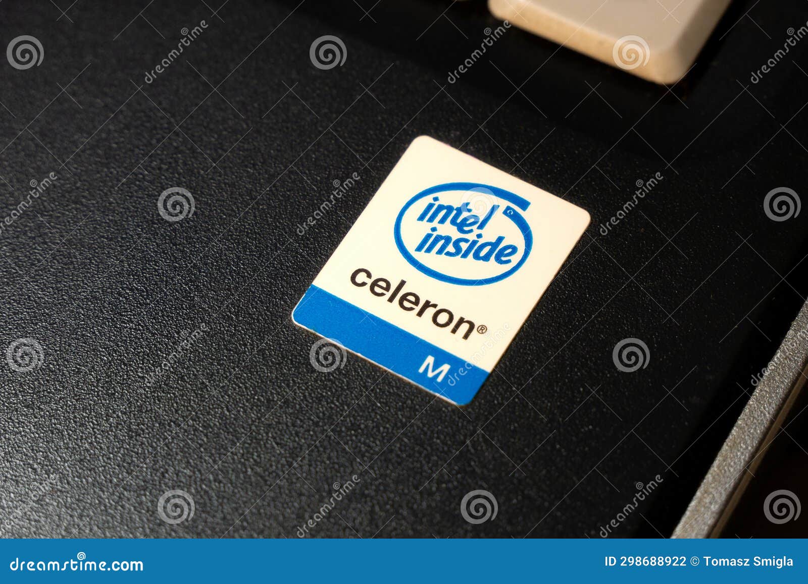 Intel Celeron Inside Old Obsolete Laptop Computer Manufacturer Sticker ...