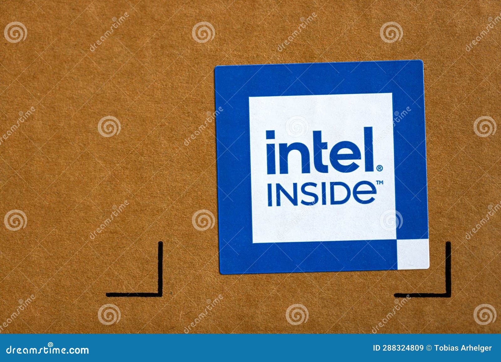 A Intel Inside Sticker on a Box Editorial Stock Image - Image of white ...