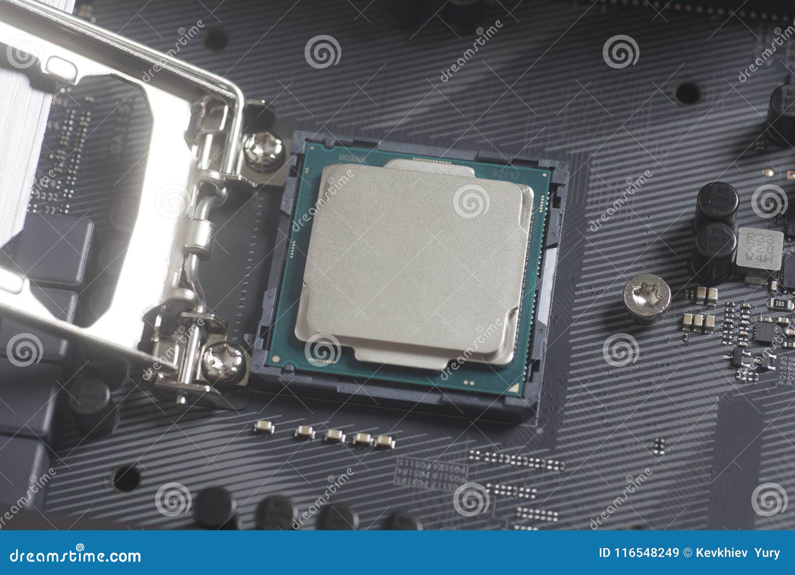 Intel LGA 1151 Cpu Socket on Motherboard Computer PC with Processor ...