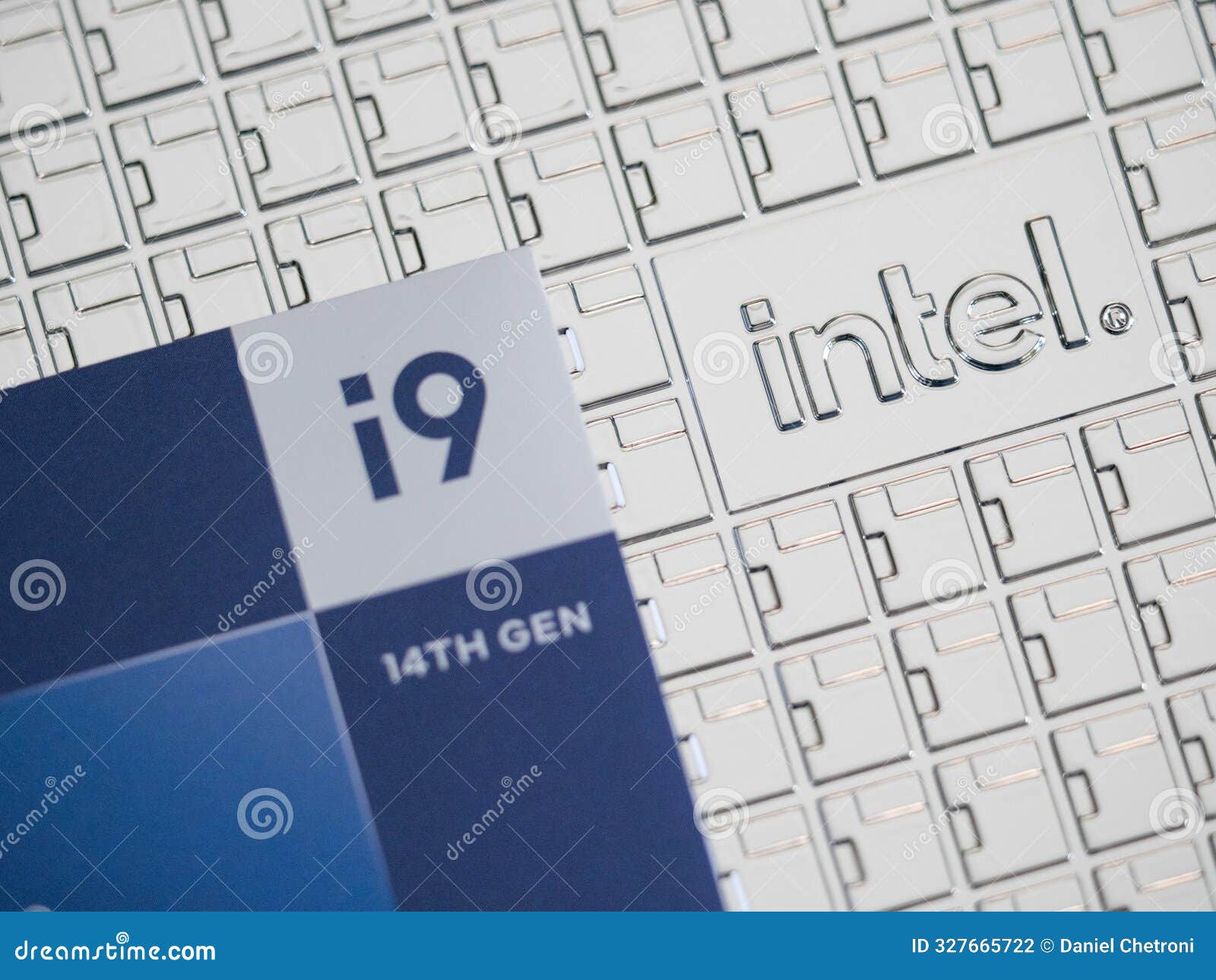 Intel Logo on an Intel Core 14th Gen I9-14900K Processor Case Editorial ... Intel Logo on an Intel Core 14th Gen I9-14900K Processor Case Editorial ...