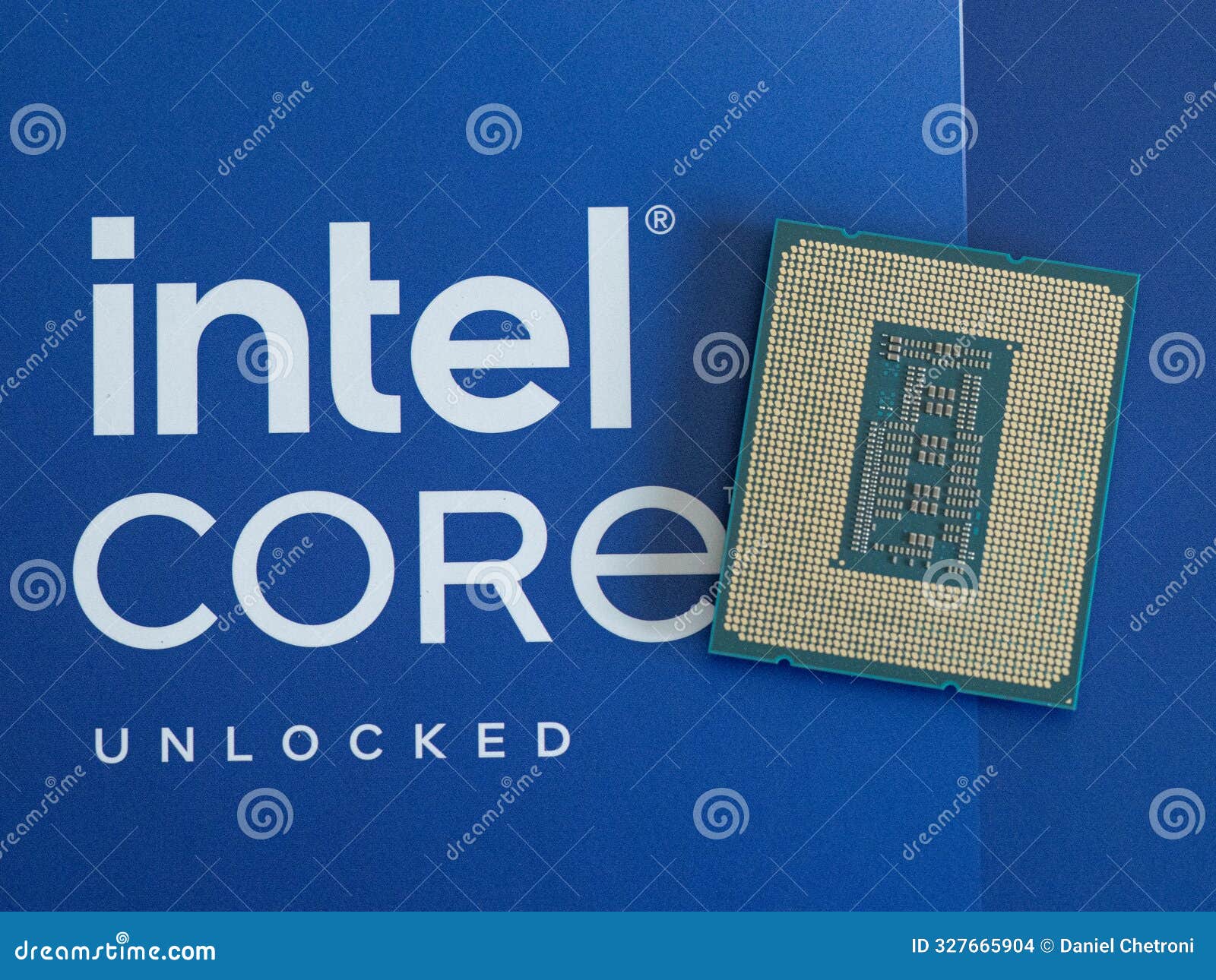 Intel Logo on an Intel Core 14th Gen I9-14900K Processor Case Editorial ...