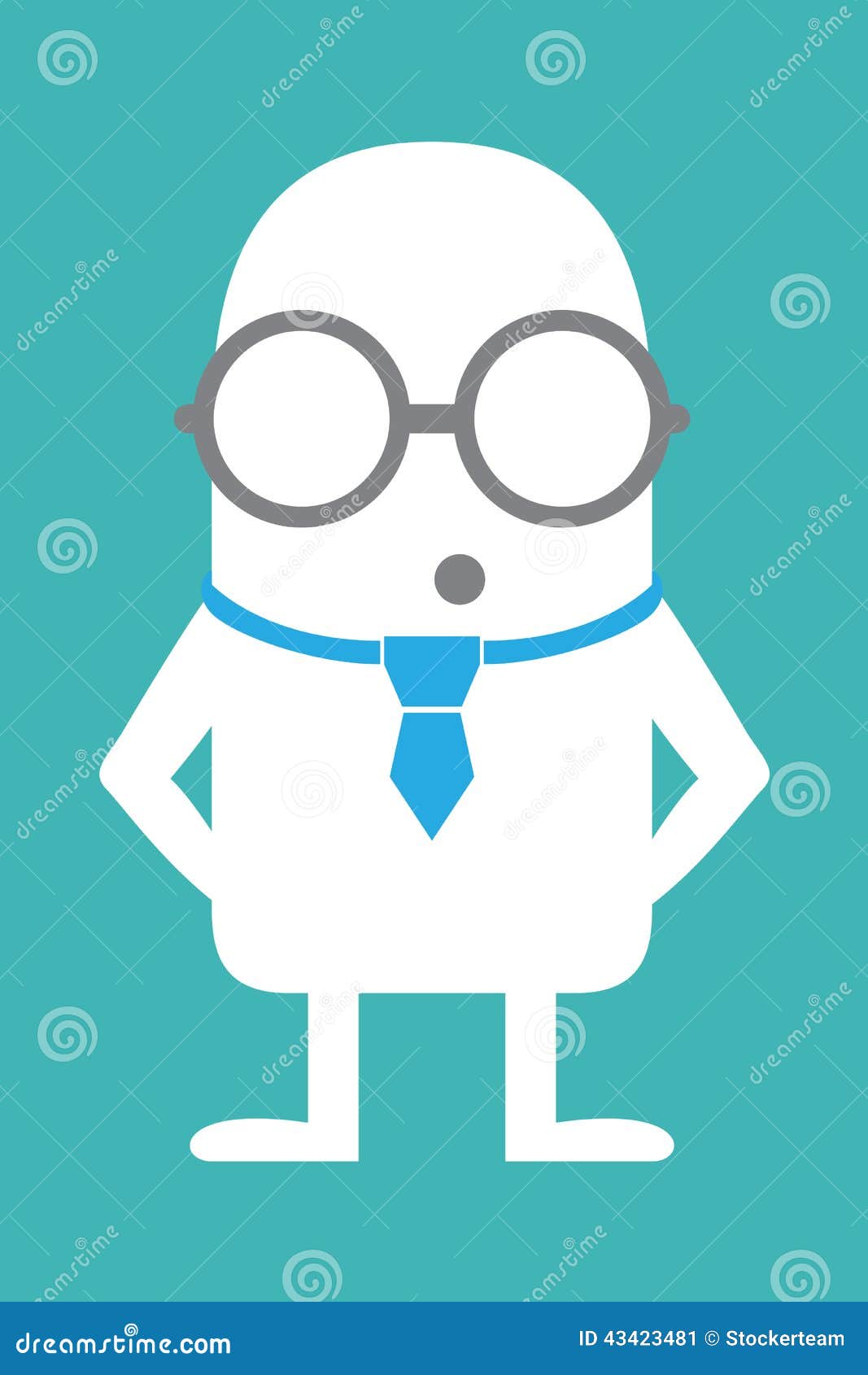 Intelectual Animado Da Personalidade Ilustração Stock - Ilustração de ...