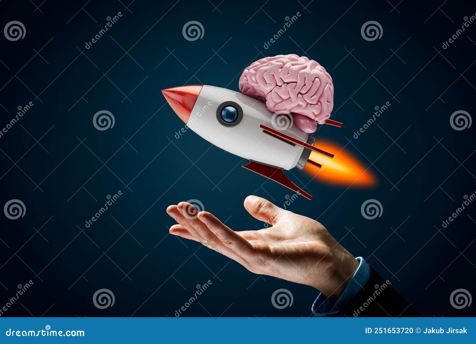 Intellect and Cognitive Abilities Improvement Concept Stock Photo ...