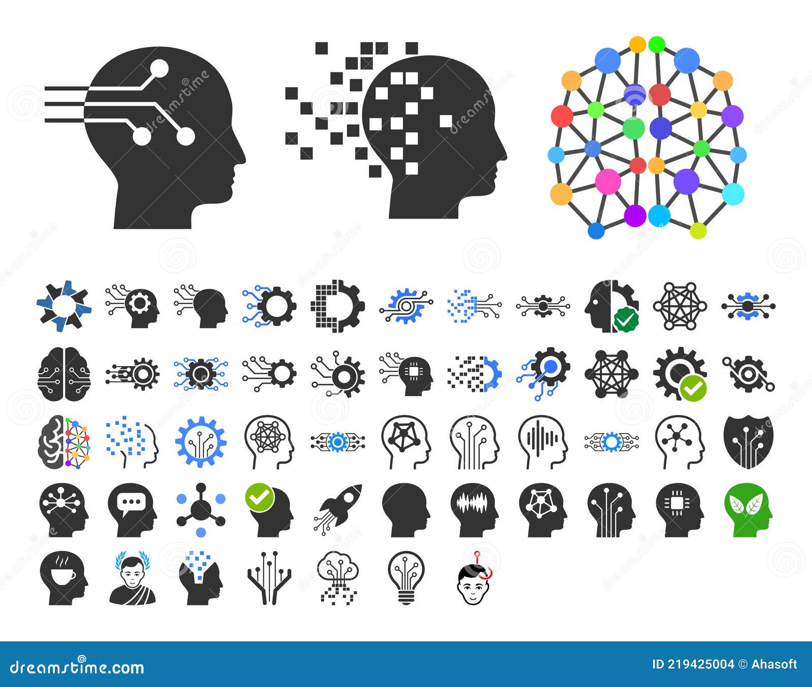 50 Intellect Icons - Vector Icon Set Stock Vector - Illustration of ...