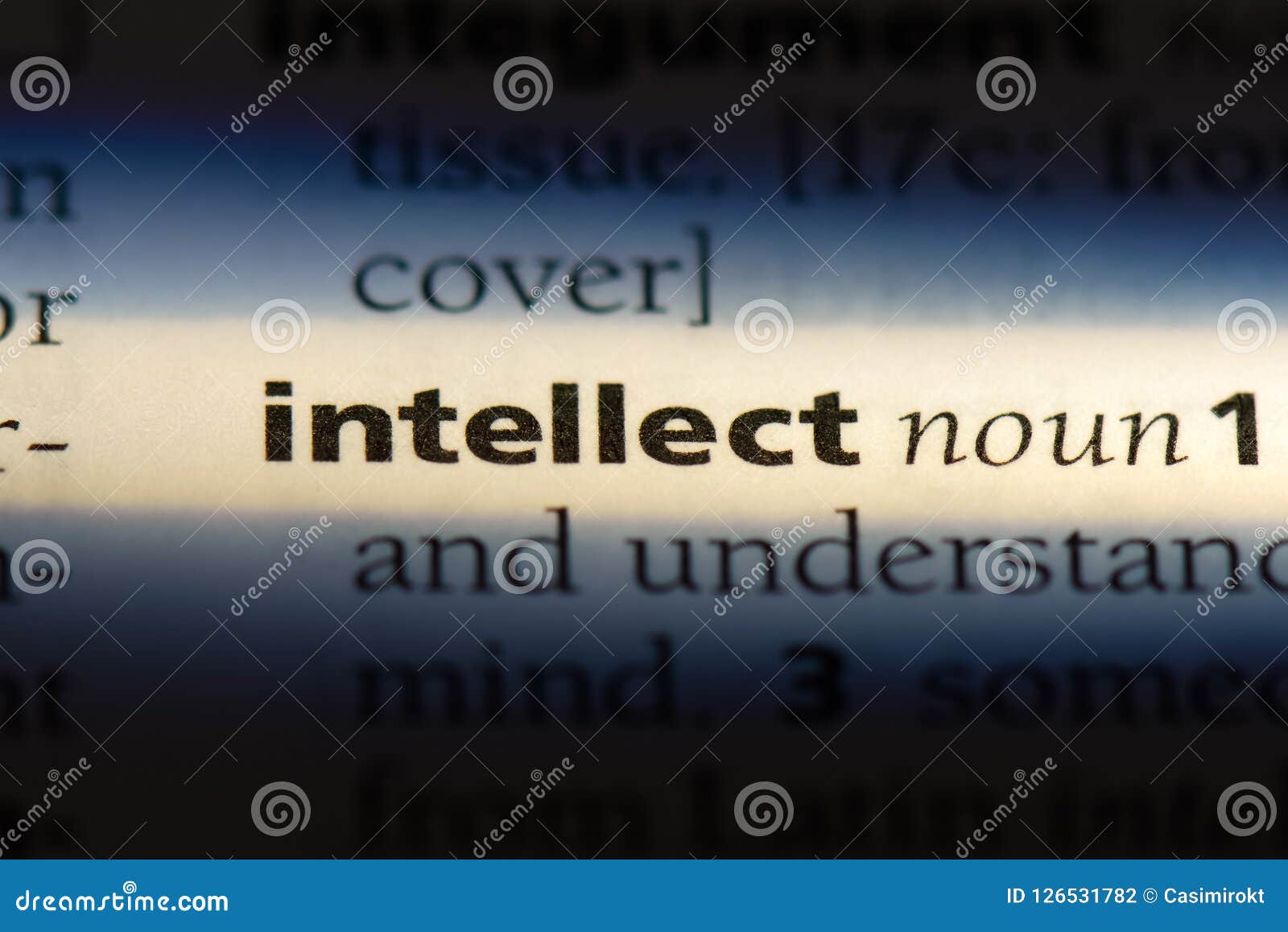 Intellect stock photo. Image of printed, paper, dictionary - 126531782