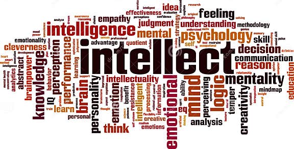 Intellect word cloud stock vector. Illustration of skill - 166407658